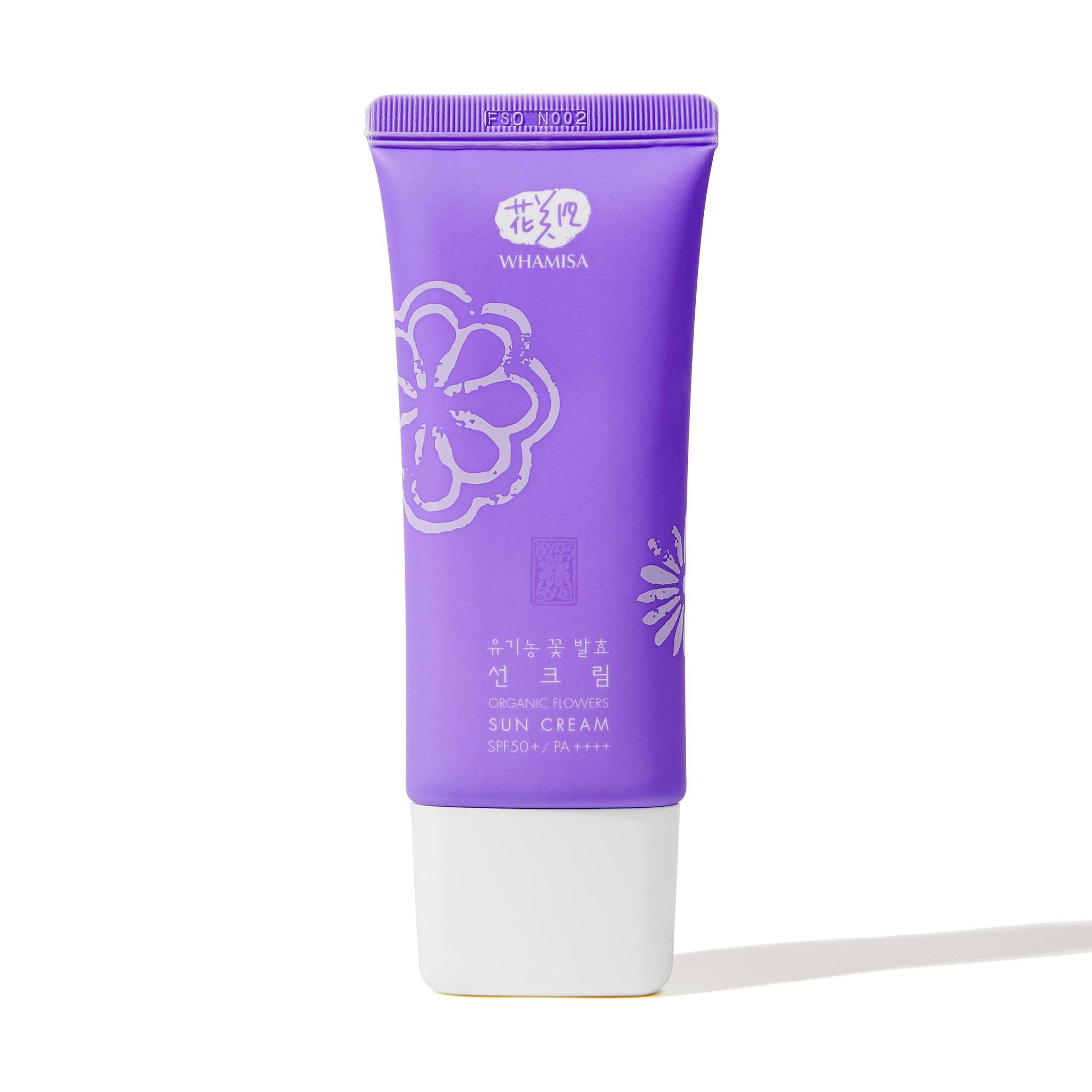 Слънцезащита Organic Flowers Sun Cream SPF 50 - WHAMISA - Odonata Cosmetics